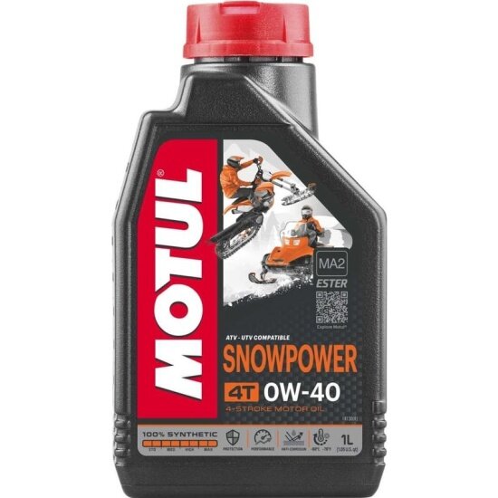 Моторное масло Motul Snowpower 4T 0W-40 синтетическое 1л (Вьетнам)