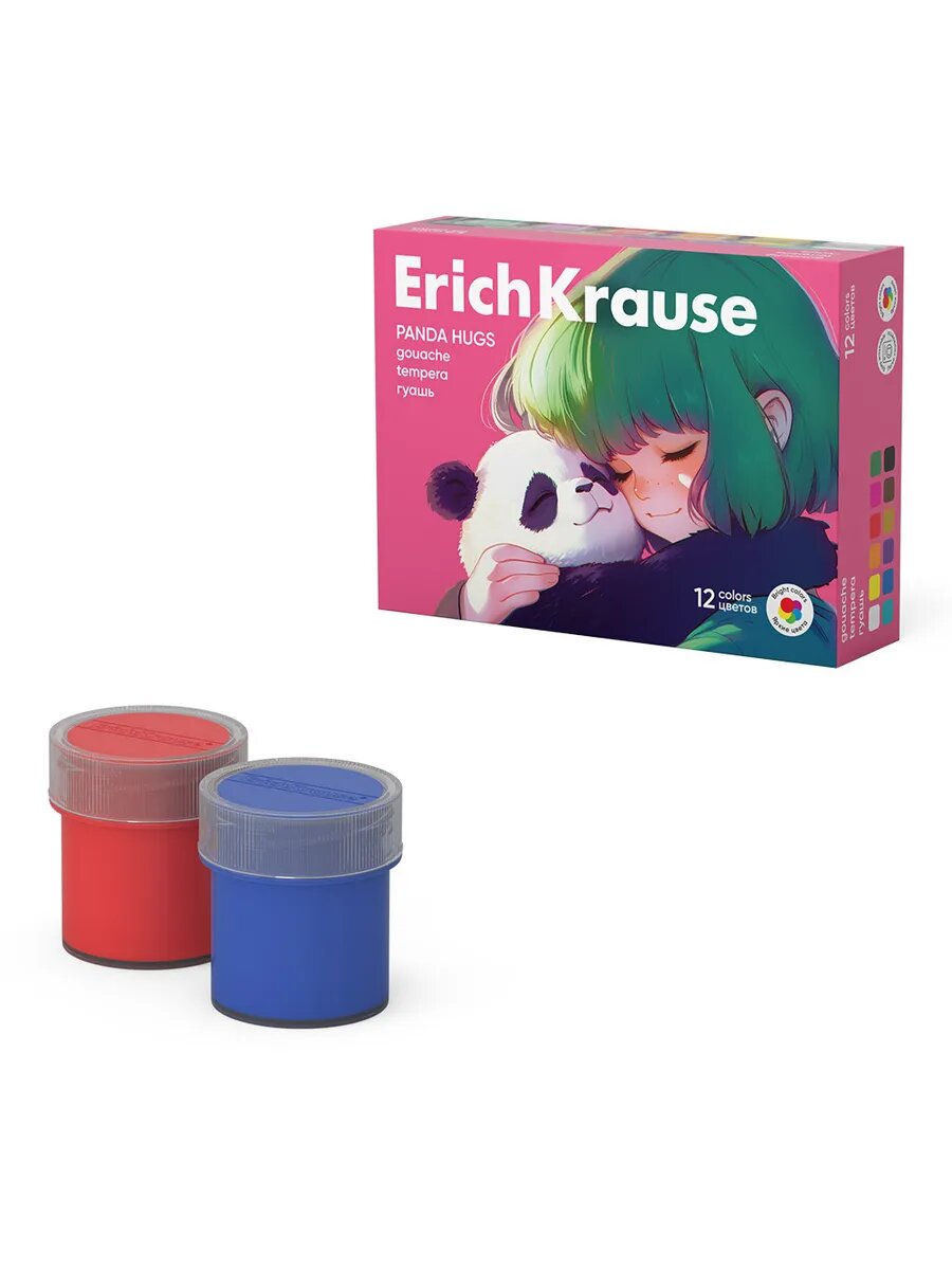 Гуашь Magic Pet 12 цветов по 20 мл (в коробке 12 шт)