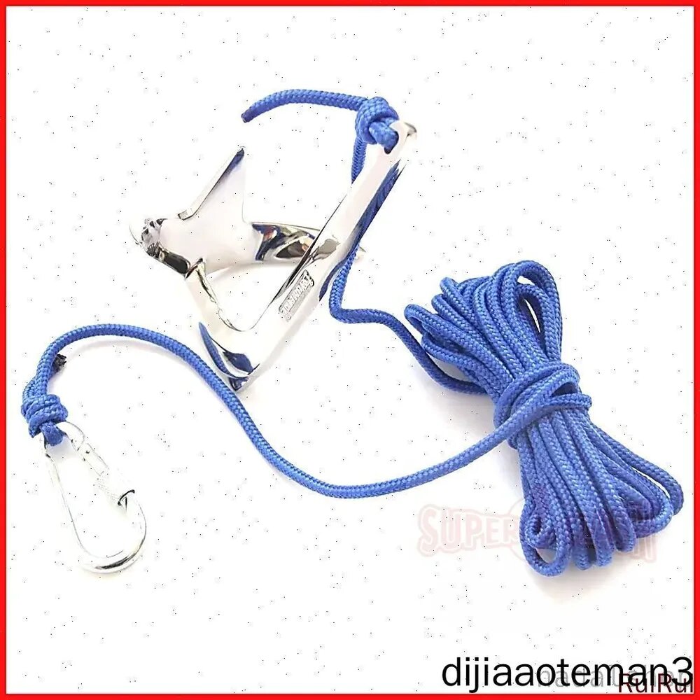 Якорь для лодки якорь Брюса из нержавеющей стали для лодок