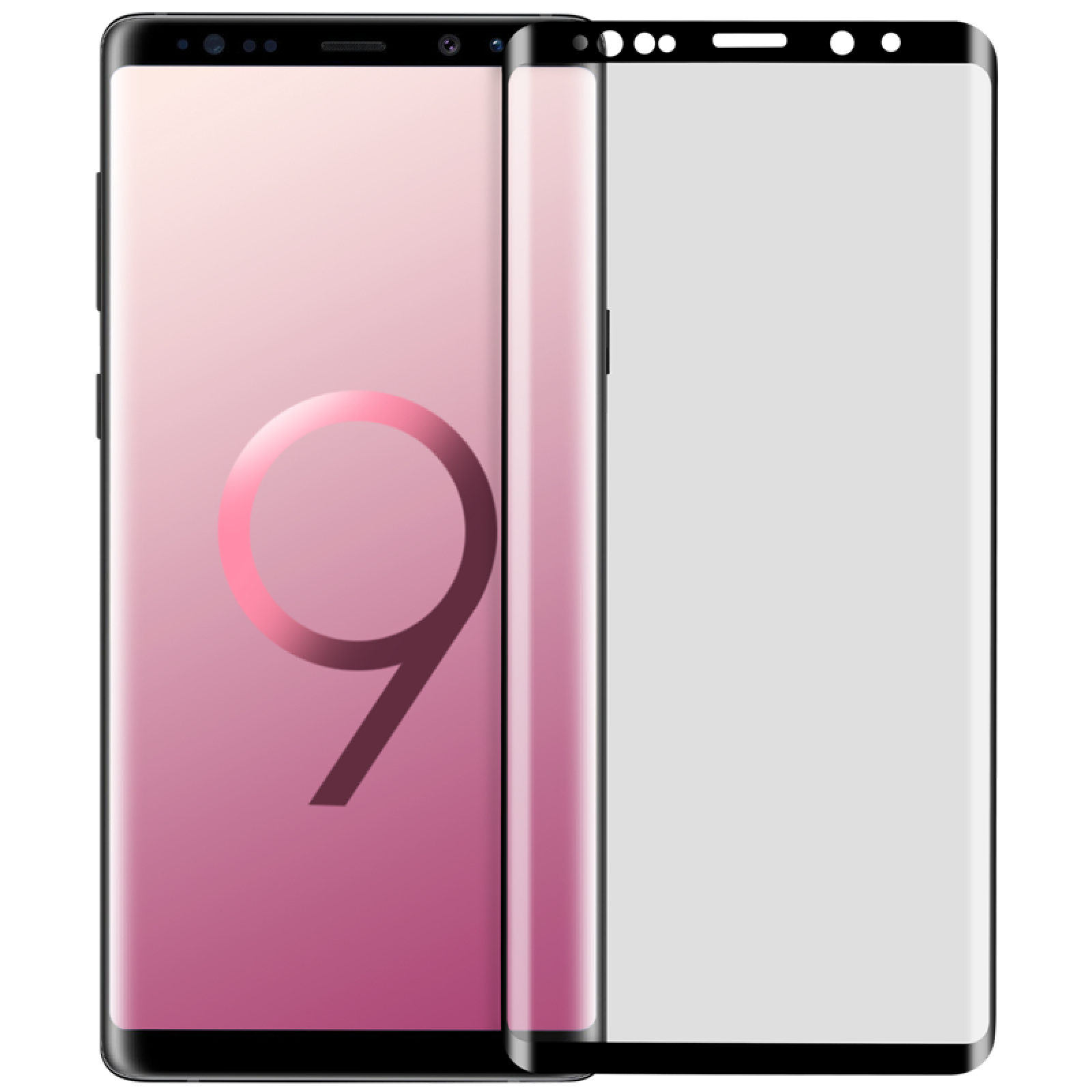 Защитное стекло MyPads 3D/5D для Samsung Galaxy Note 9 с закругленными краями и полным покрытием экрана