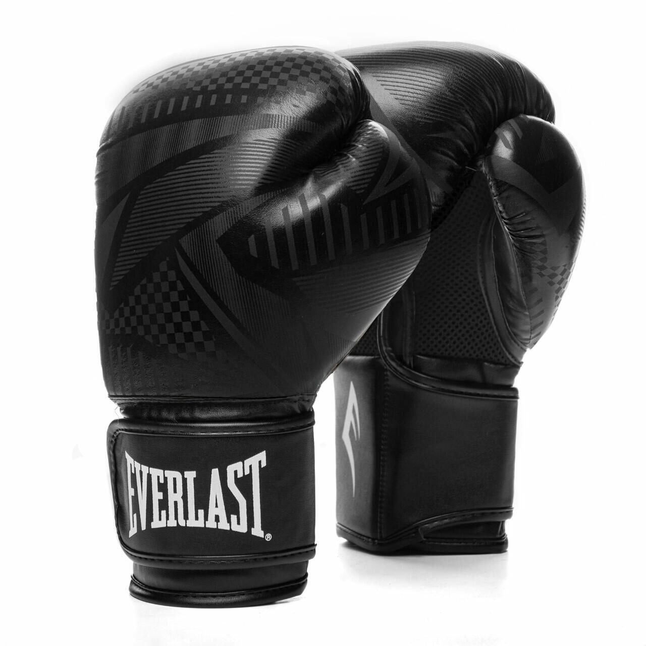 Боксерские перчатки Everlast Spark, Decathlon, Цвет: Черное, Размер: 14 унций
