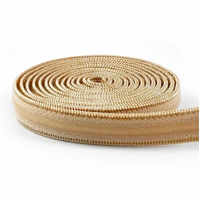 Meetee Нескользящая силиконовая лента 10 мм Бежевый, 1003, 2Meters