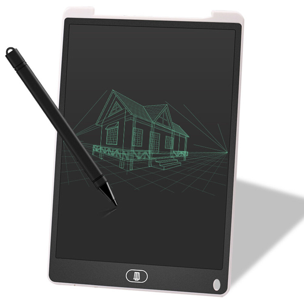 Электронная доска для заметок 12 дюймов, белая, ABS корпус