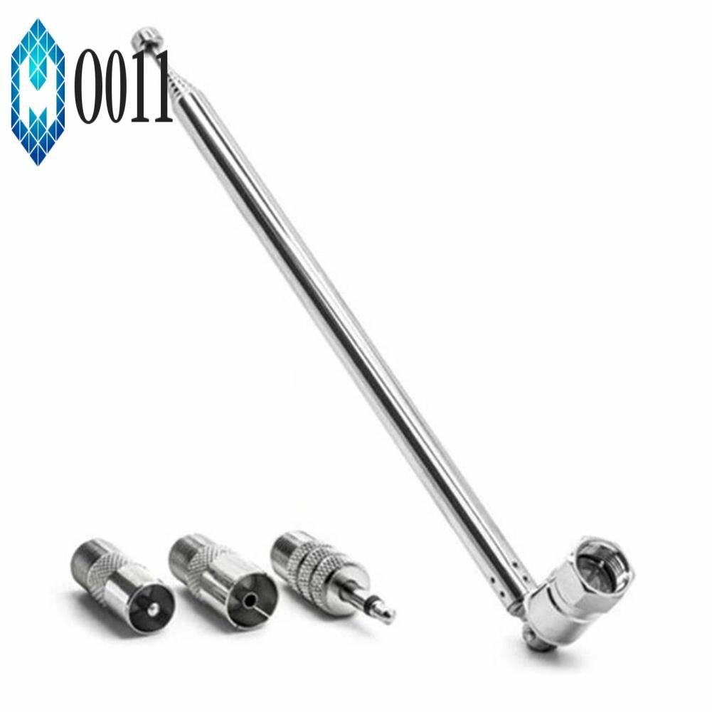 (A F V K) FM-антенна с адаптером 3.5 мм Jack штыревая, замена телескопической, для автомобильного стереоресивера или магнитолы