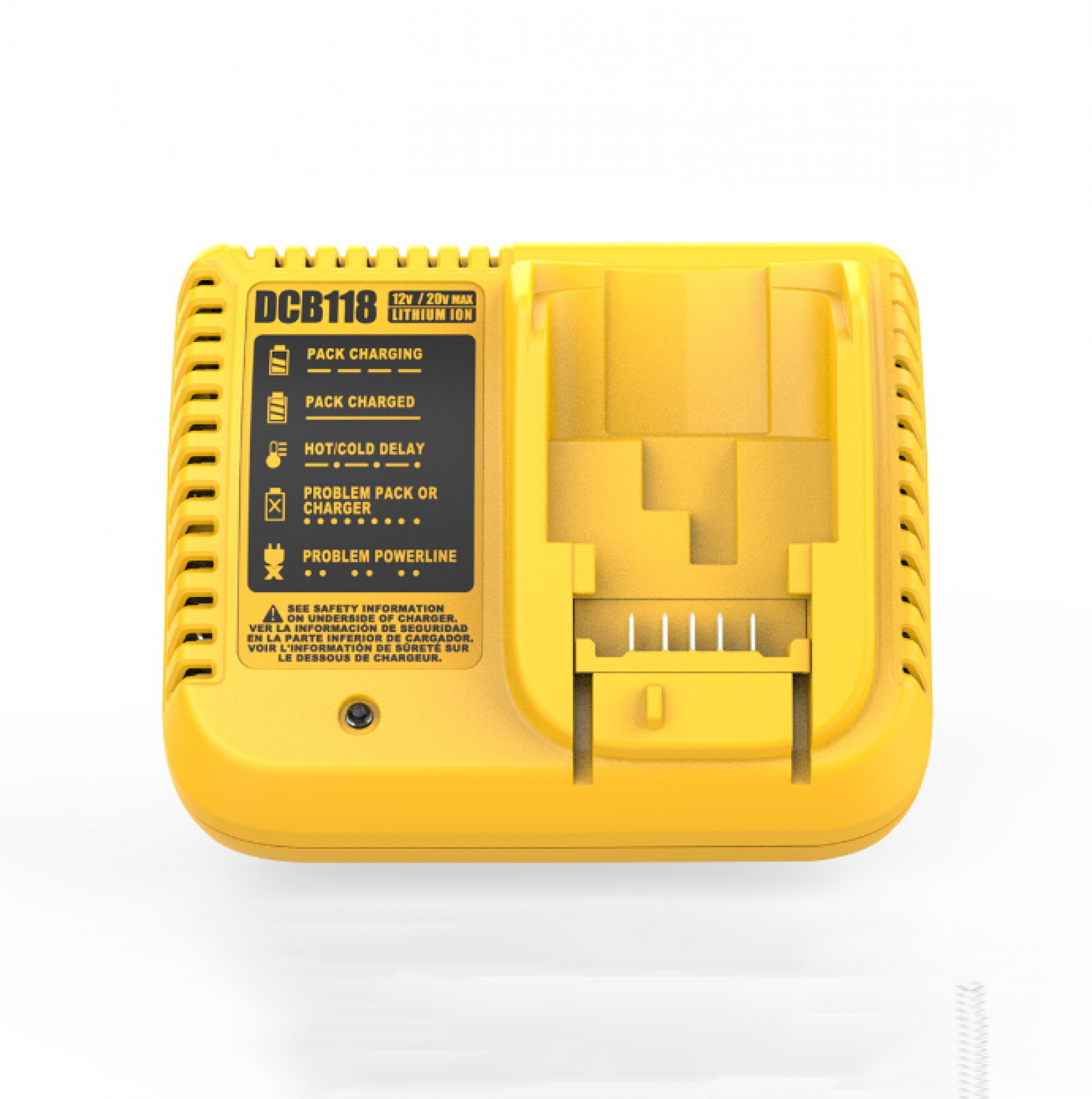 Зарядное устройство MyPads DCB118 для литий-ионных аккумуляторов DEWALT 12V Max и 20V Max, 3А