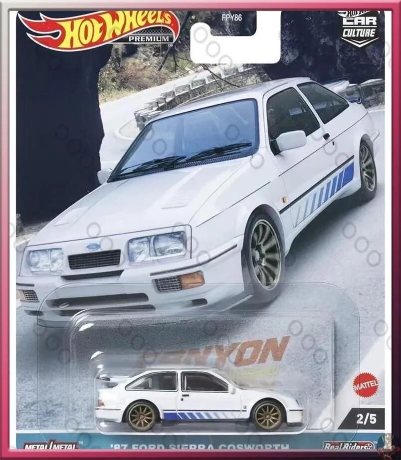 Колесо ветра и огня 1:64 87 FORD SIERRA COSWORTH Коллекционные машины. Масштаб 1:64, металл/пластик
