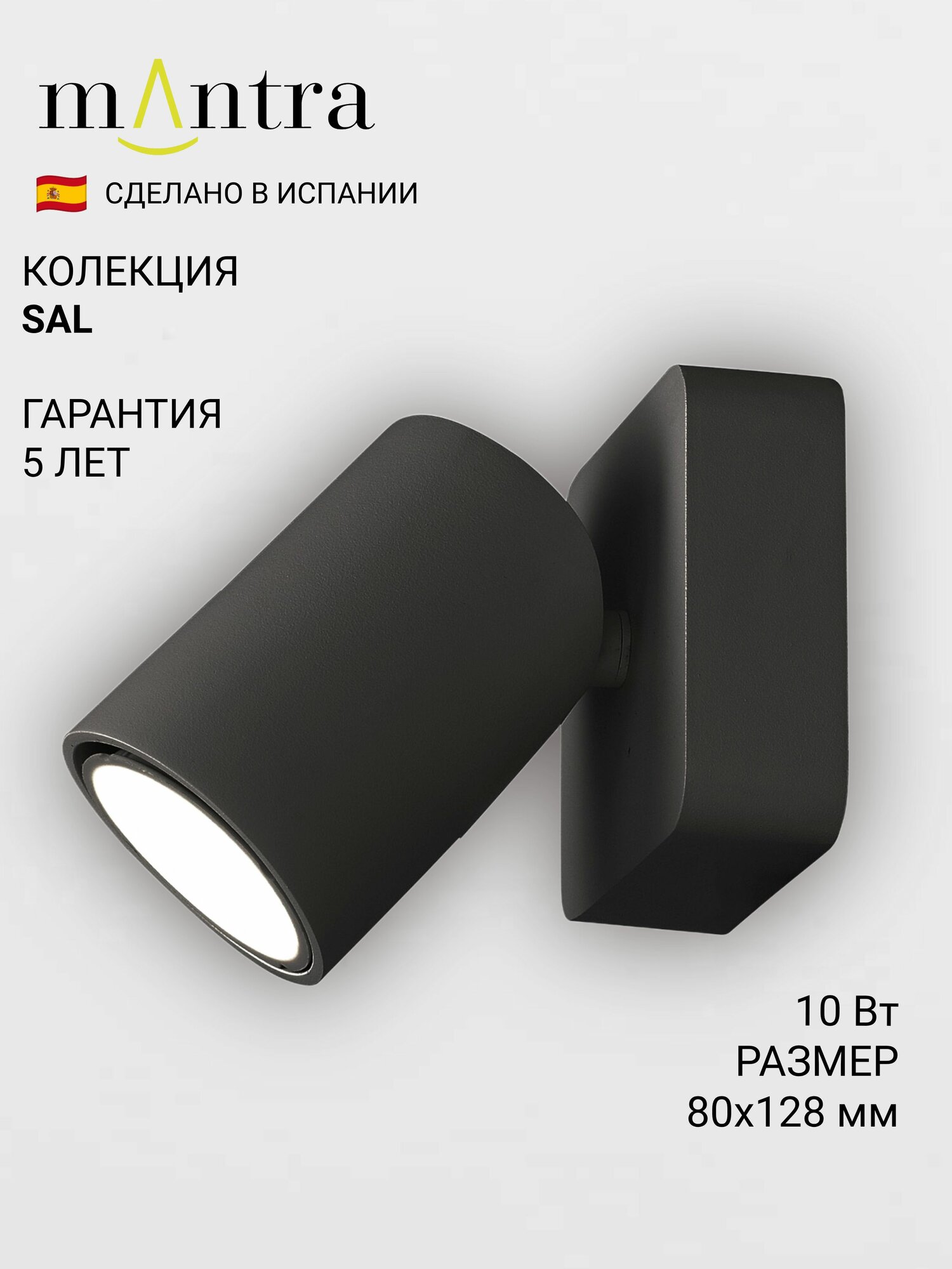 Настенно-потолочный светильник MANTRA SAL 6713