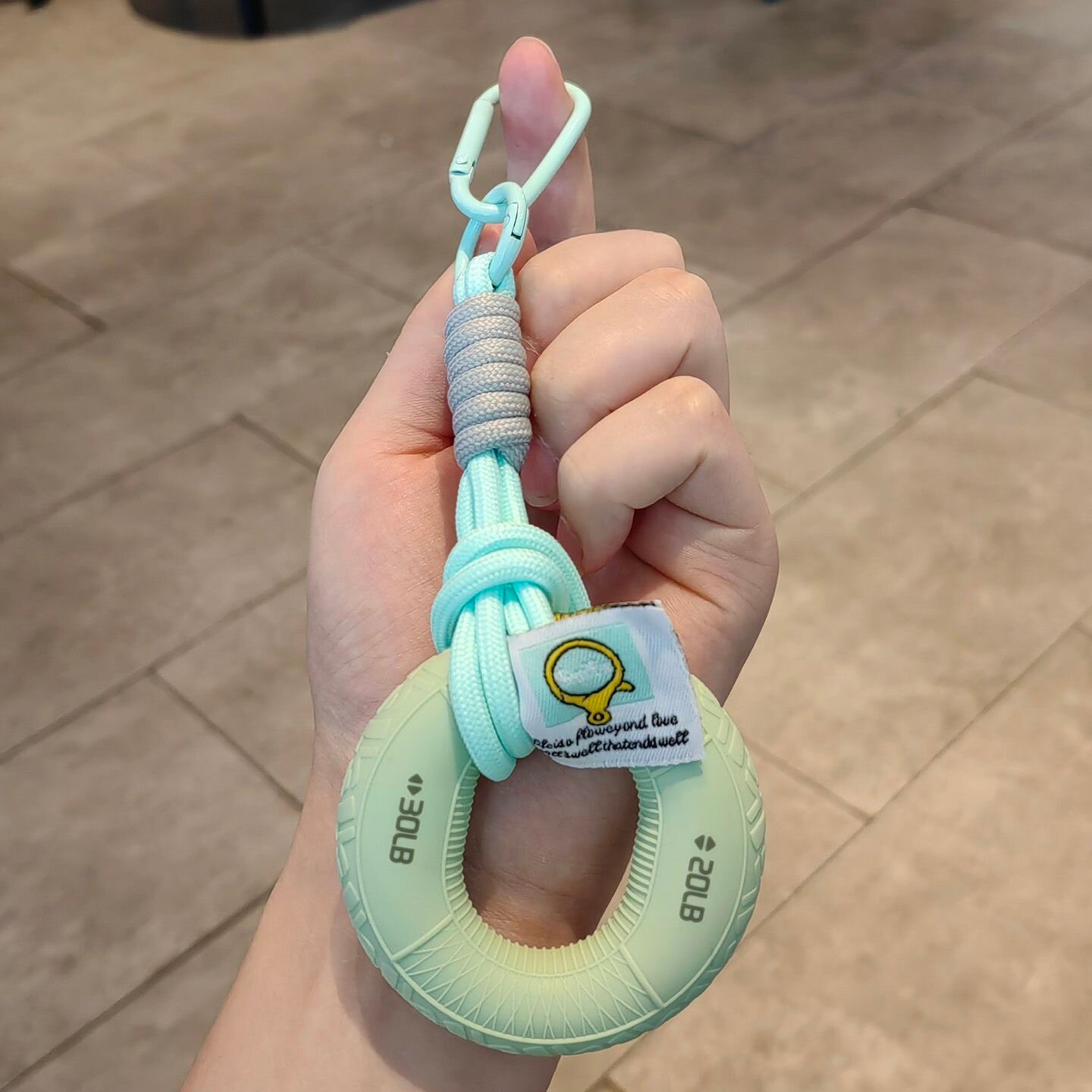 Кистевой эспандер-брелок — кольцевой, для тренировки пальцев и реабилитации, TPR, снимает стресс, подарок green