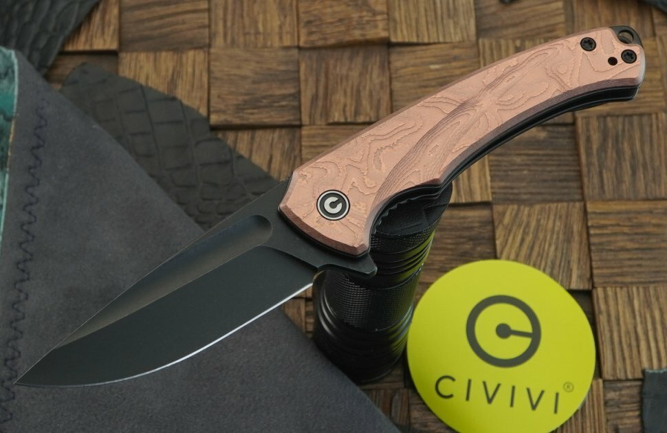 Складной нож Civivi Voidflare, сталь 14C28N, BW, рукоять G-10 с медью