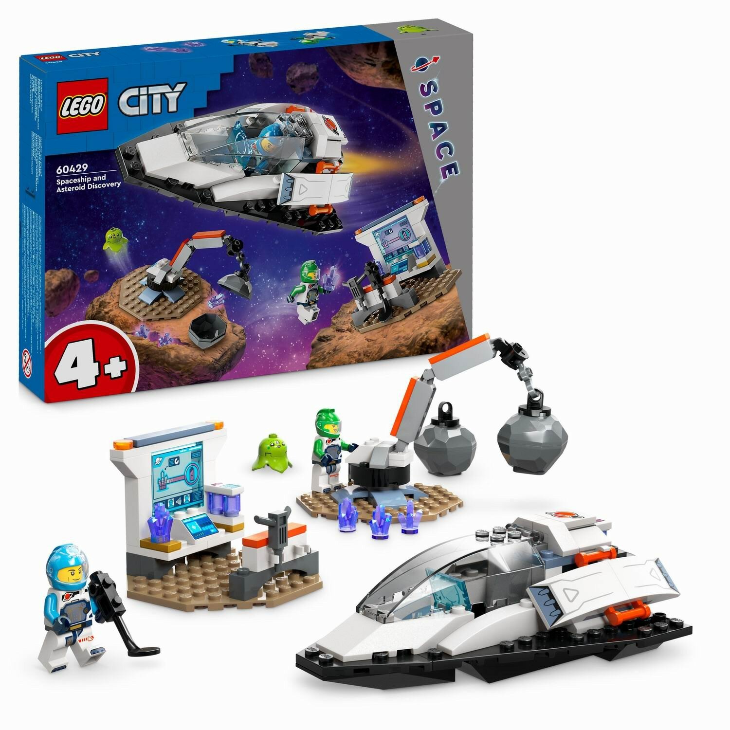 Конструктор LEGO 60429 CITY Космический робот строитель, 126 деталей