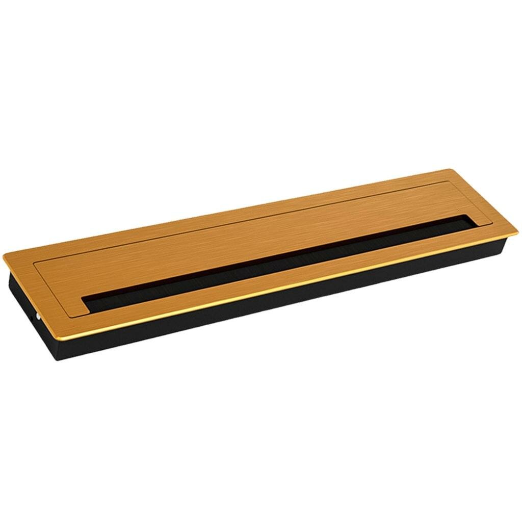 Металлические кабельные громметы с щёткой, 40 х 9 см