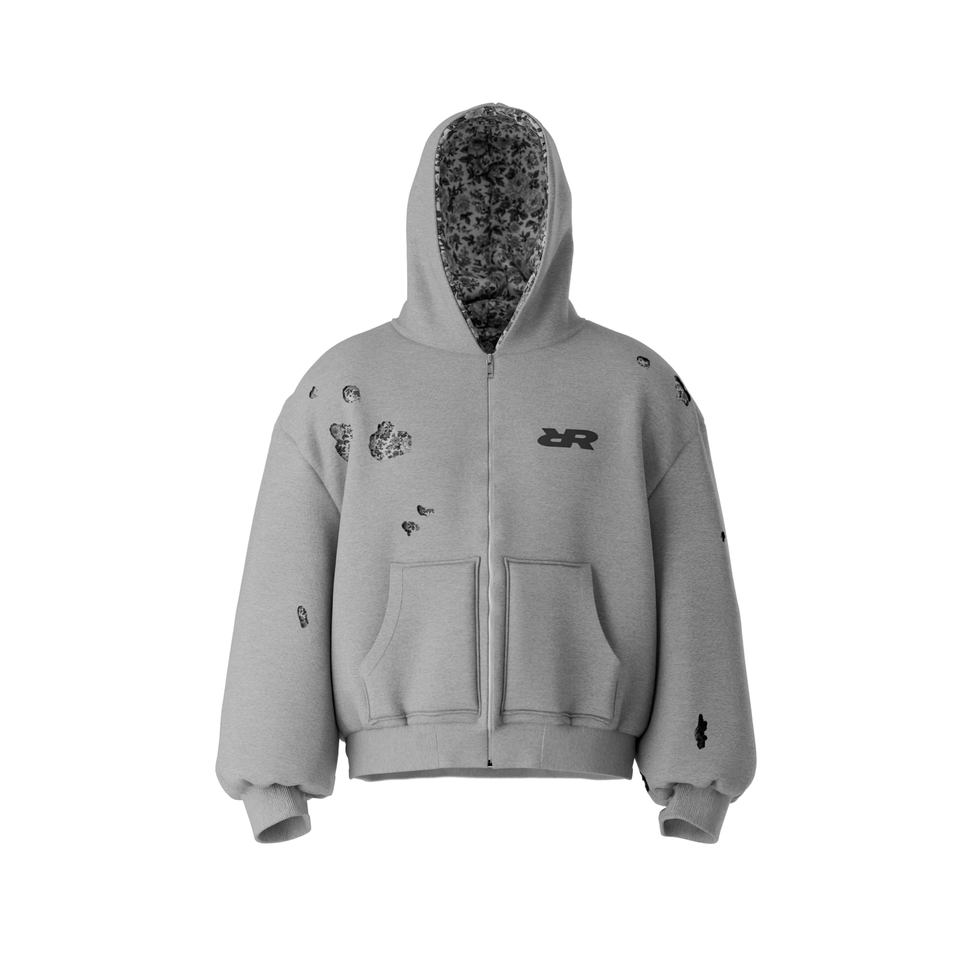 Худи Ravir "RVR" Grey