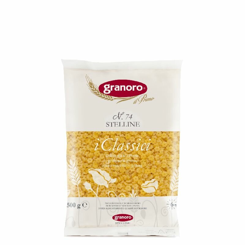 Макароны GRANORO I Classici №74 "Стеллине" из твердых сортов пшеницы 500г
