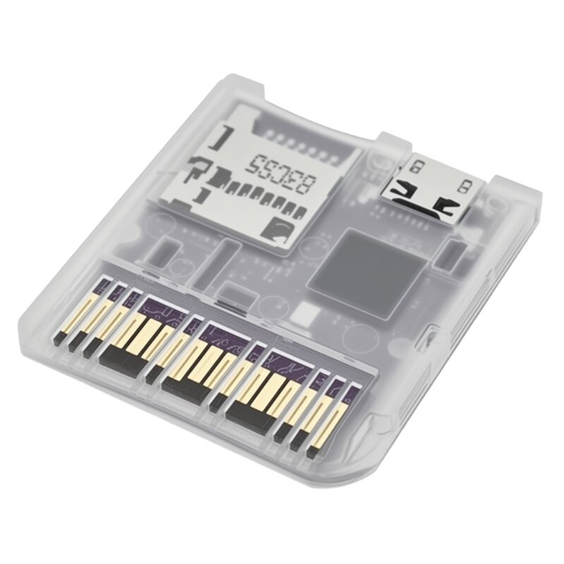 Игровые Аксессуары для Консоли Устройство Чтения Игровых Карт Прозрачный Корпус Для Литья Под давлением Адаптер Для Картриджей Для Игровой Консоли