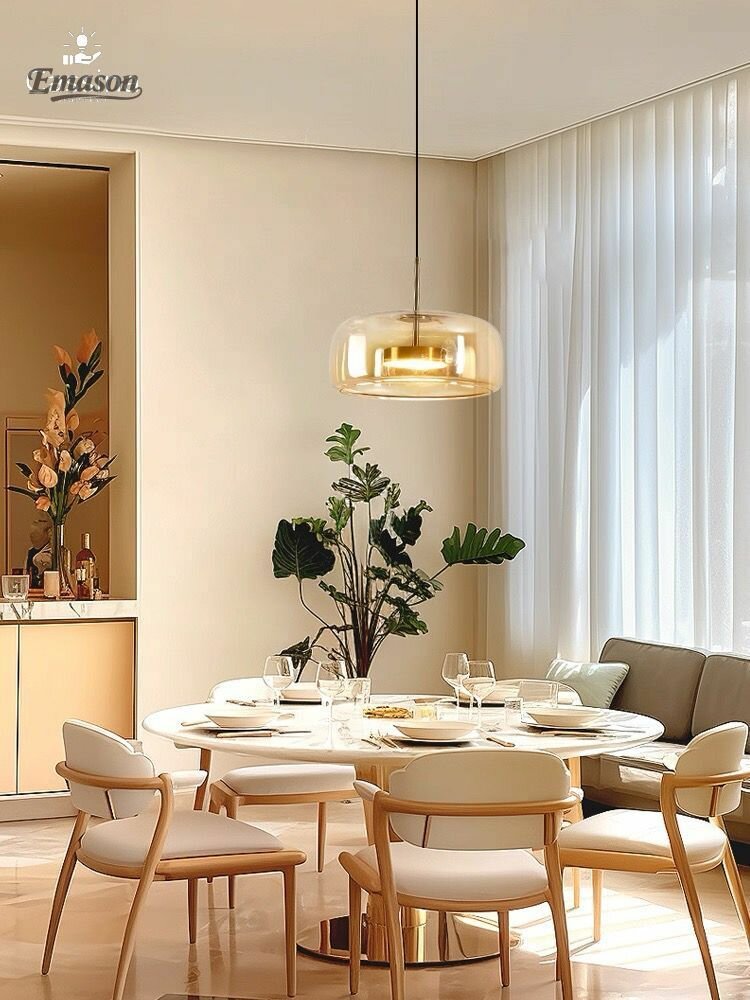 Cassina DD41-6 Светодиодный потолочный подвесной светильник с пультом дистанционного управления для кухни/гостиной/спальни и т. д. Прозрачный 230*230MM 12W
