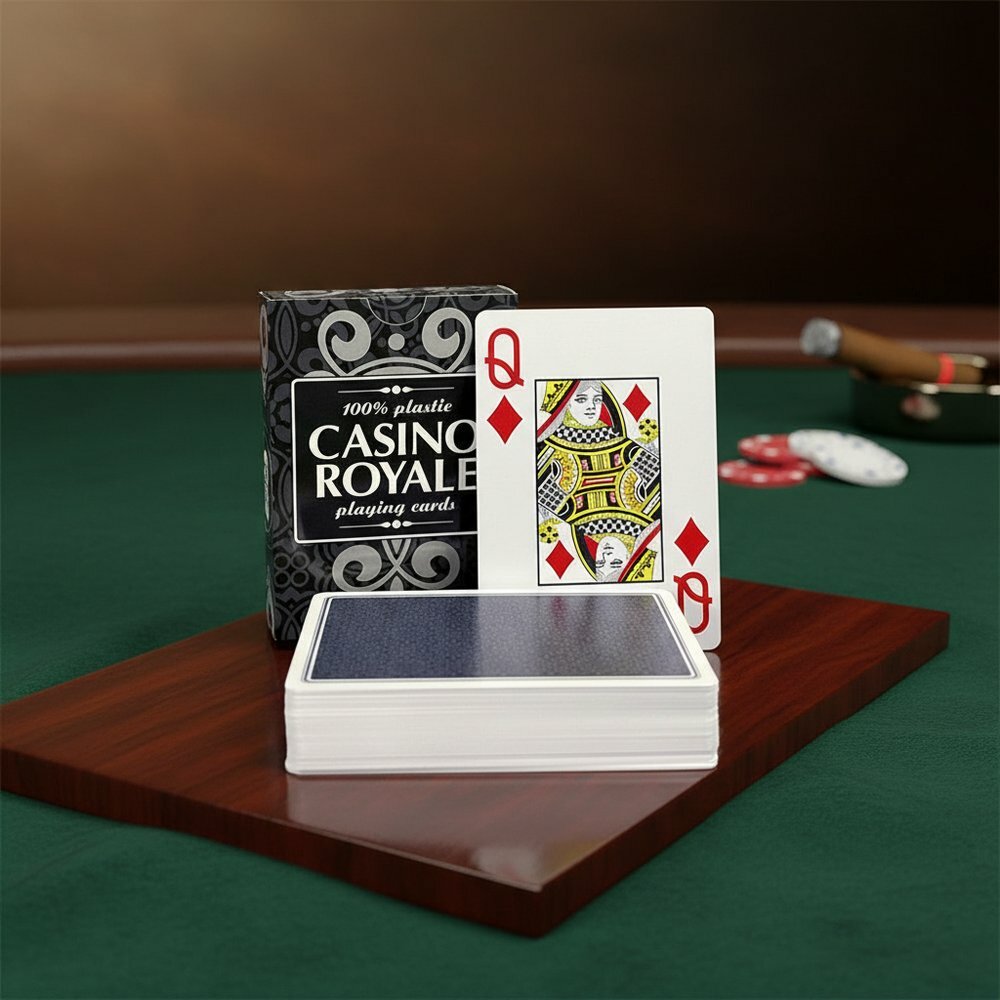 Карты для покера "Casino Royale" 100% пластик 62129 Partida.