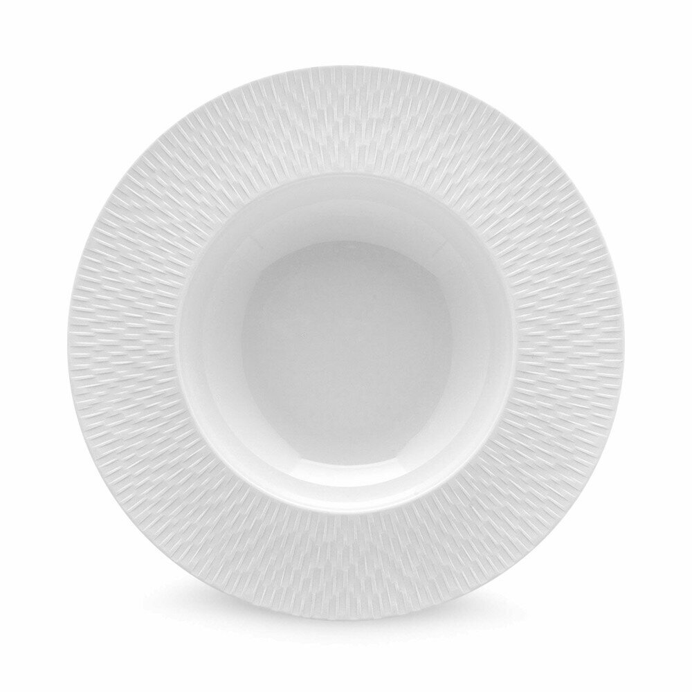 Тарелка для пасты BLANC, 29 см, фарфор, белый 223954 Boreal Satin