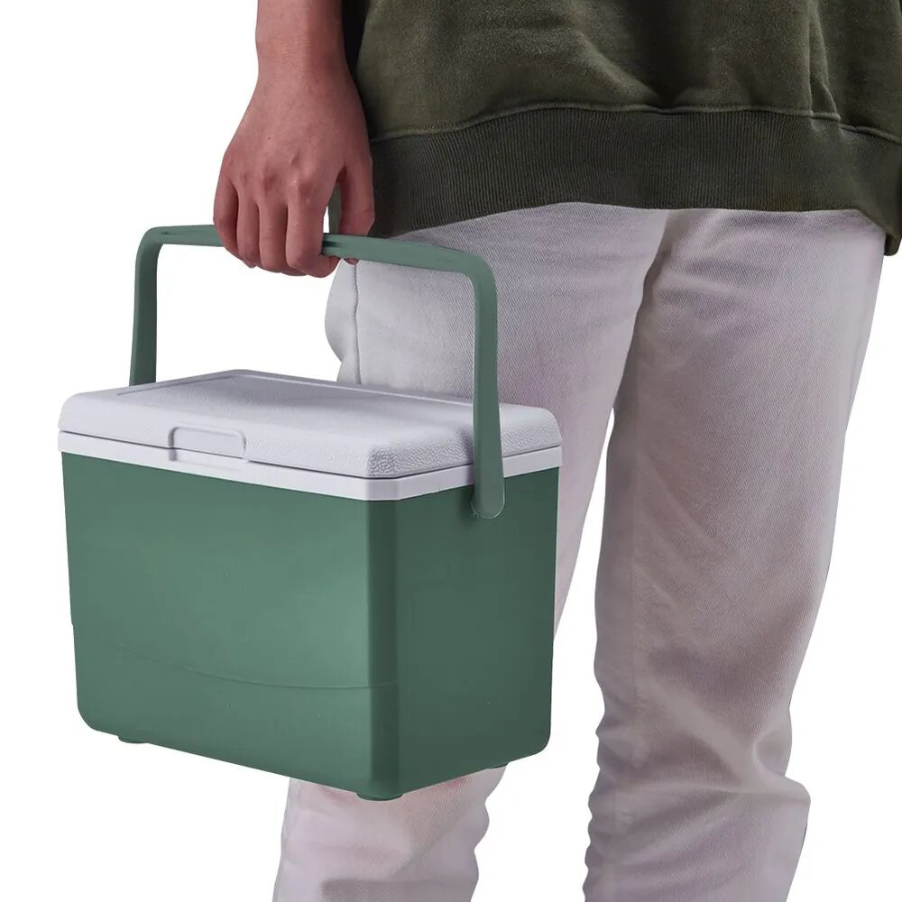Термоконтейнер для хранения льда 3 л, зелёный, изоляция ПУ, сохраняет температуру 48 часов