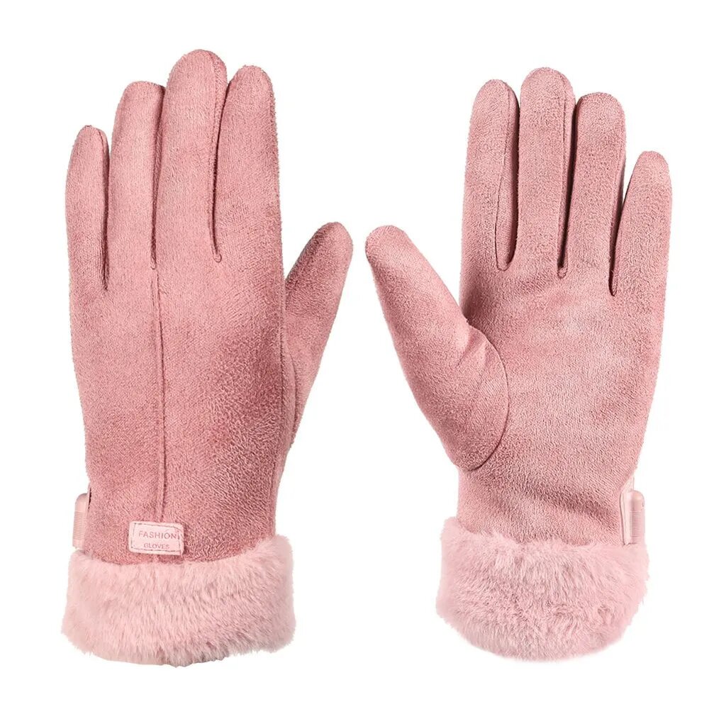 Перчатки термо milochic UH8FG0HH7HK1LS6NG1-AH7ZAL37AO, 1 пара, розовые, с подогревом, универсальный размер