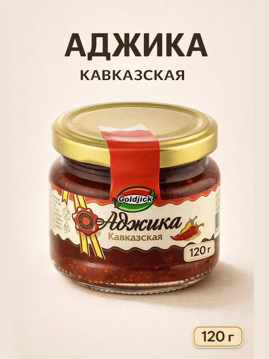 Аджика Кавказская 120г, 2 банки