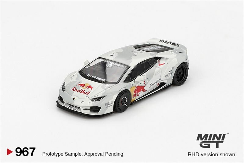 MINI GT 1:64 Lamborghini Countach LB-WORKS White - коллекционная модель автомобиля из сплава