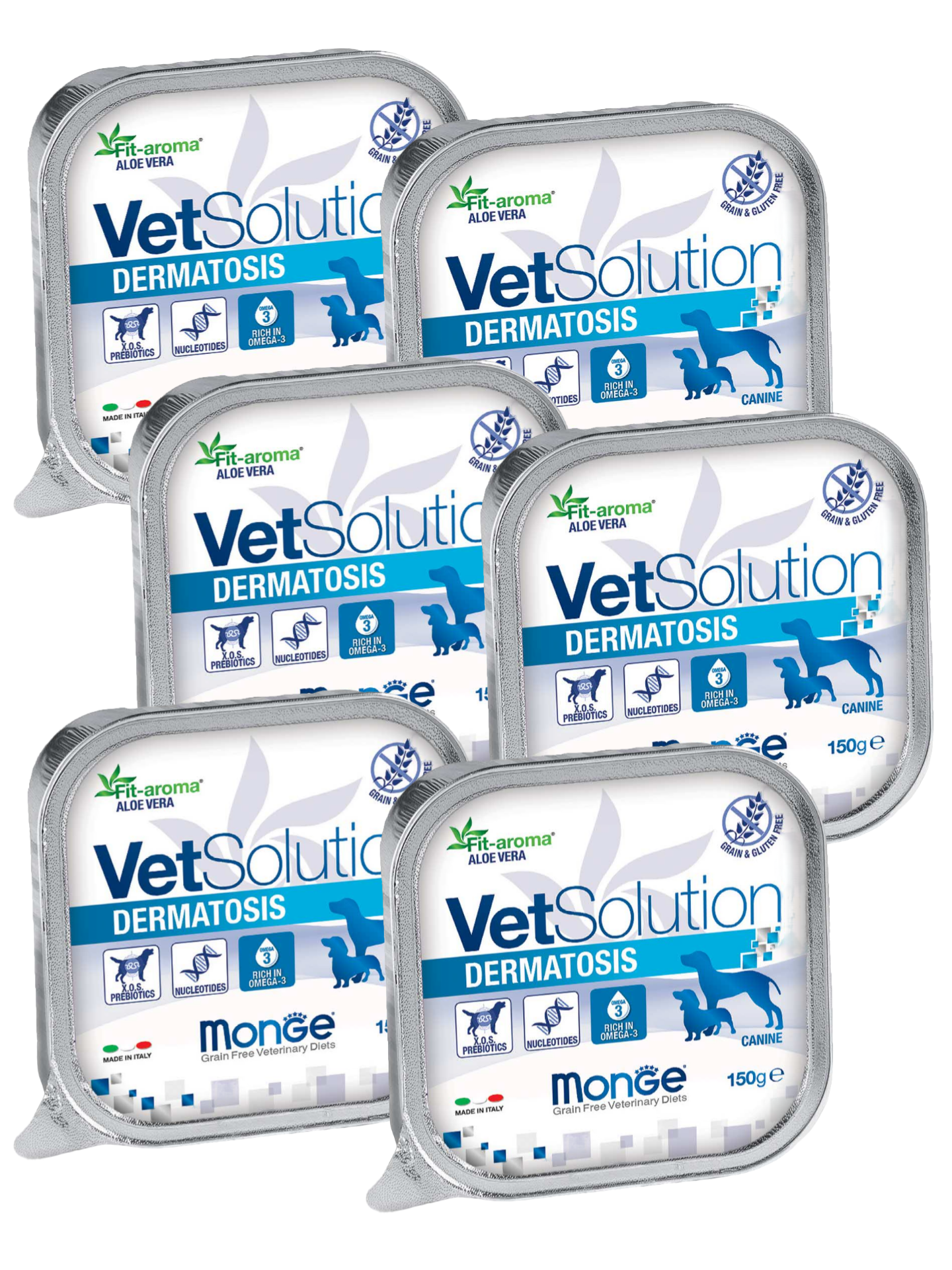 Monge VetSolution Dog Dermatosis Влажный корм для собак, при заболеваниях кожи 6шт по 150 гр