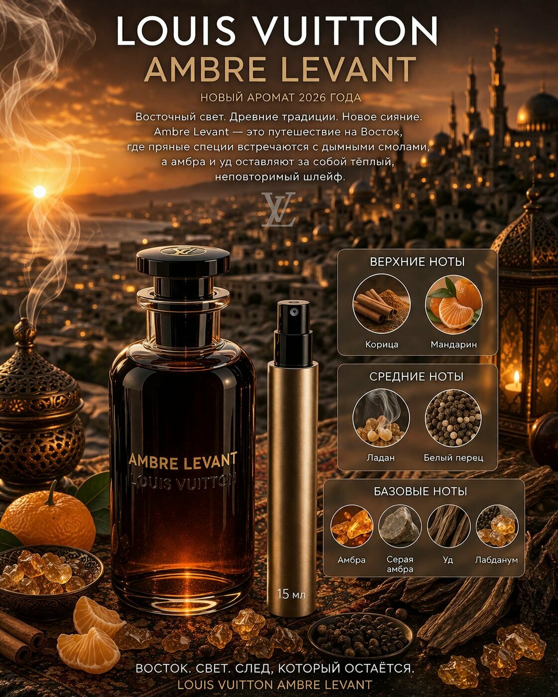 Louis Vuitton Ambre Levant Парфюмерная вода 15 мл