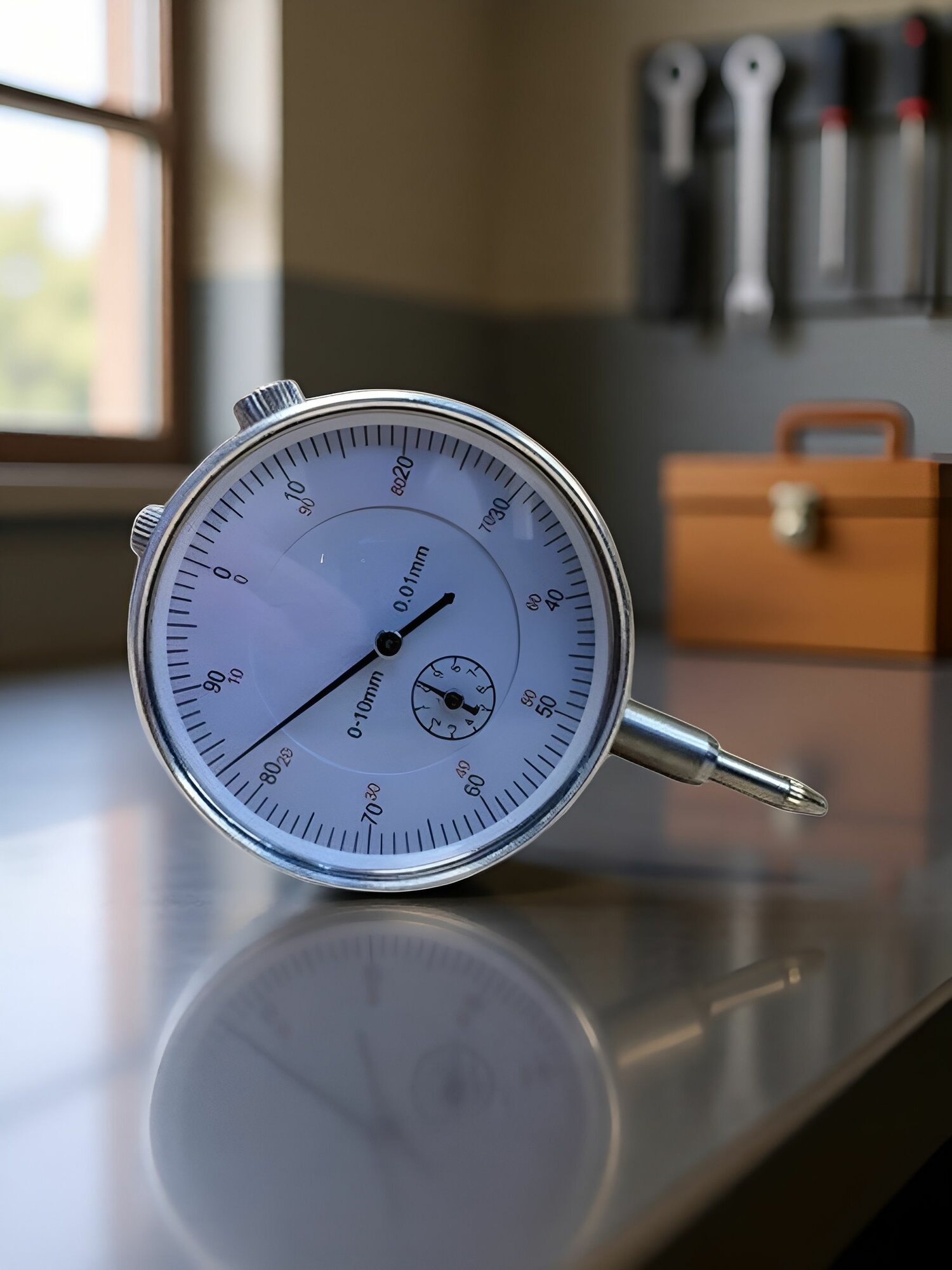 Индикатор часового типа Vertul VR50166, механическое устройство, длина 80 см