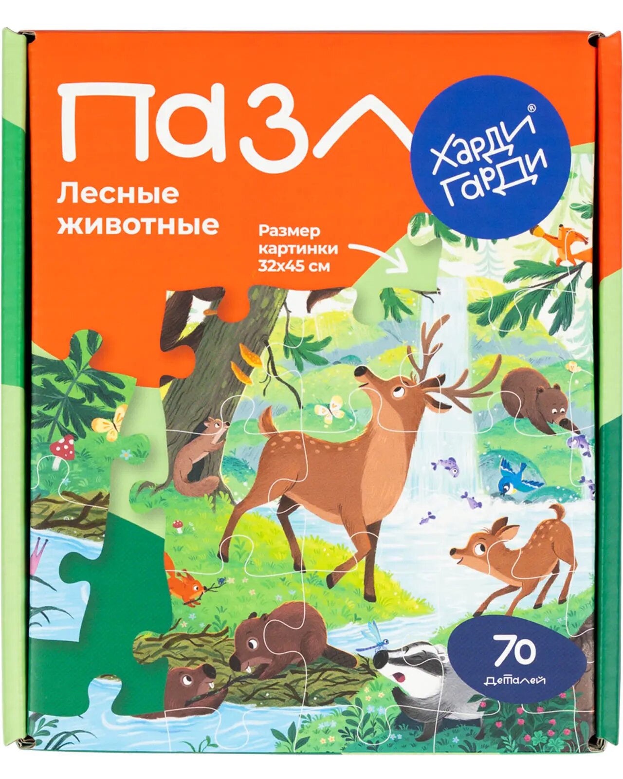 Пазлы для детей Лесные Животные