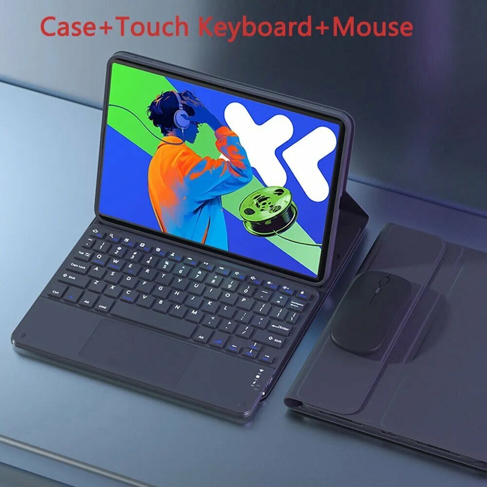 Чехол для планшета Lenovo Xiaoxin Pad Pro 2025 12,7 дюйма, съемный чехол-клавиатура Bluetooth для Lenovo ldea Tab Pro 12,7 дюйма 2025