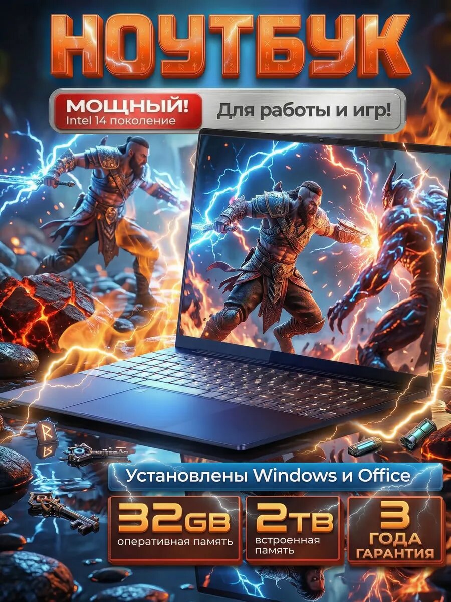 Ноутбук HiGH TECH PREMIUM N-Series RAM 32GB / SSD 2048 GB