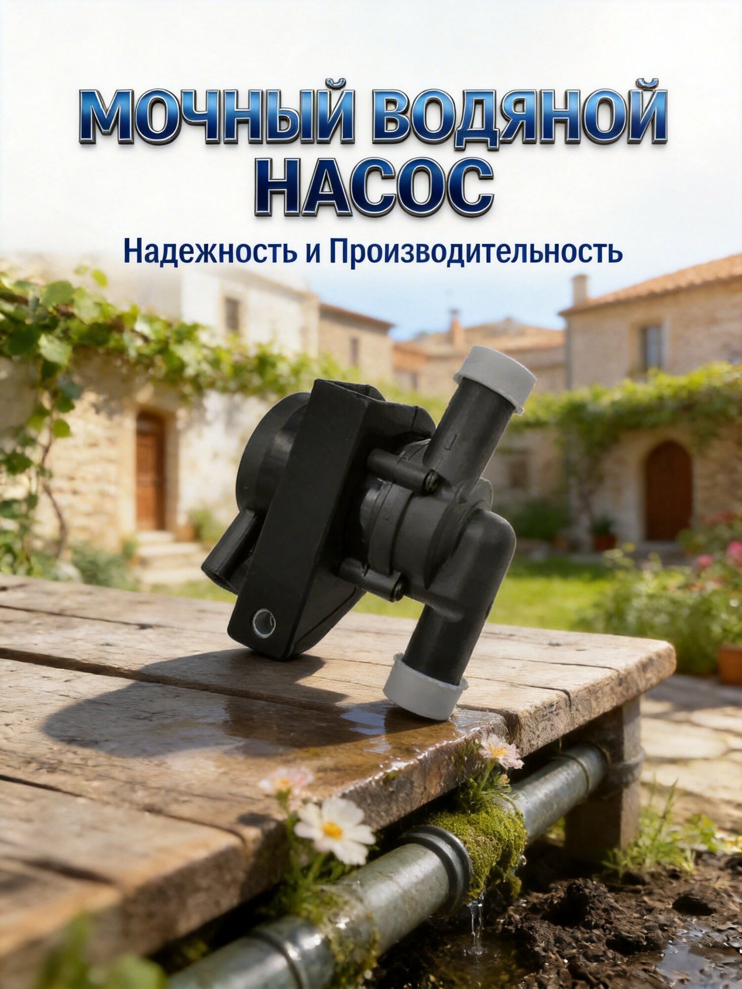 Насос водяной, дополнительный электрический насос для циркуляции охлаждающей жидкости в системах охлаждения и автономных отопителей