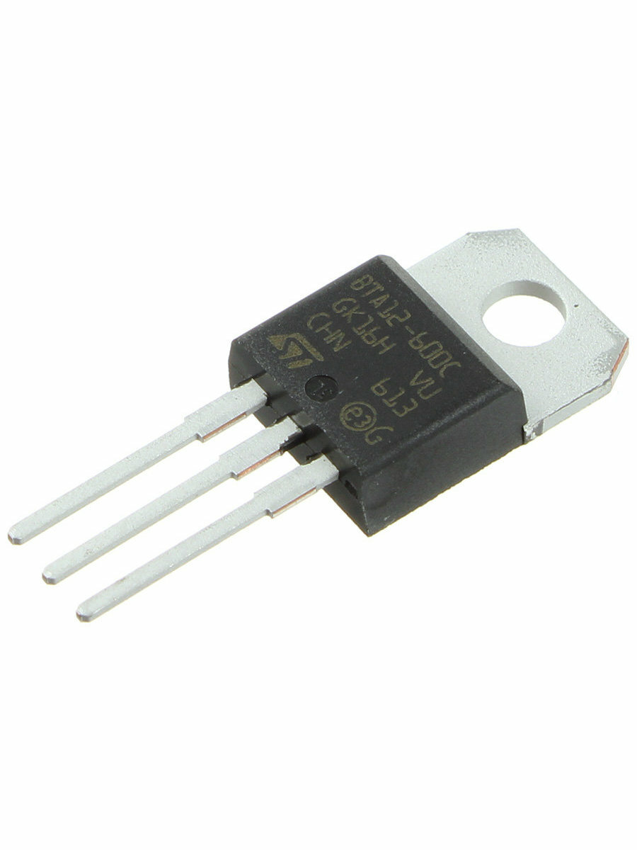 Симистор BTA12-600CRG TO-220AB STM (600В 12А 25мА 4Q)