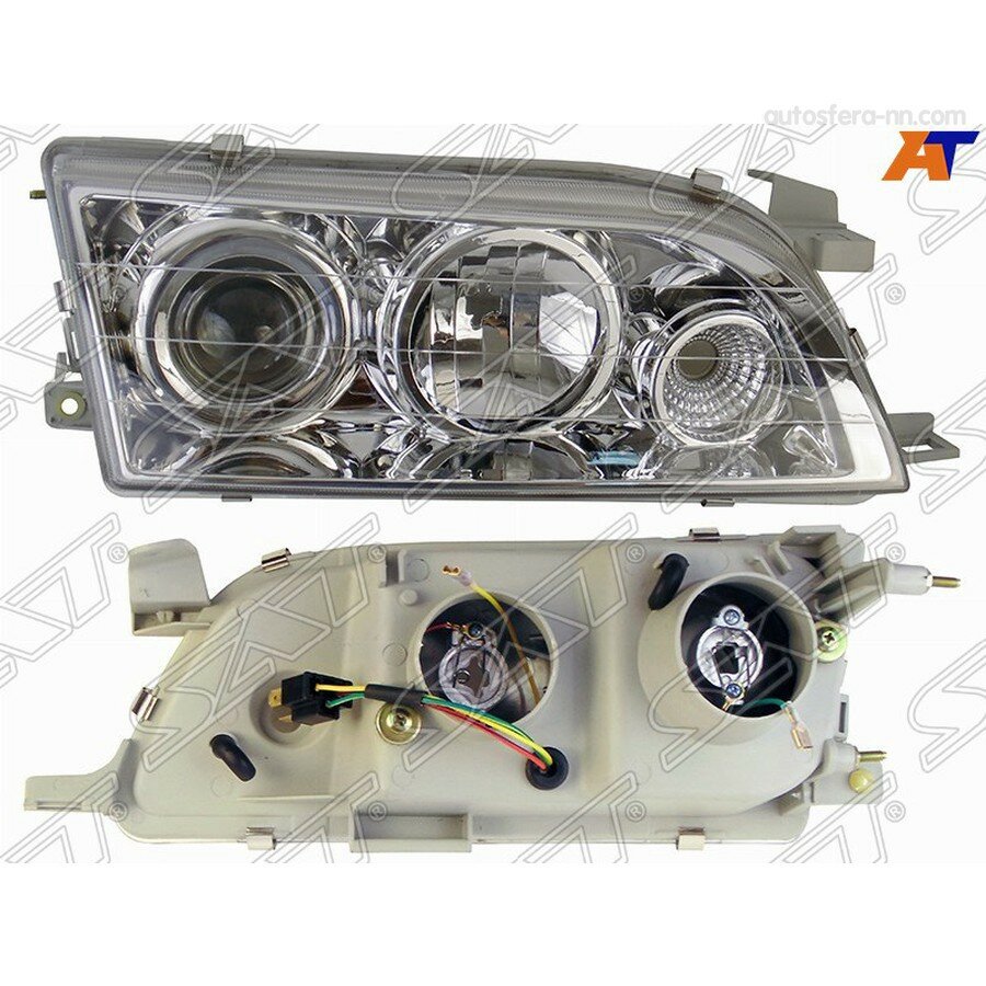 SAT ST2121142DR Фара Toyota Corolla (E100) 91-02 (Справа/ Галоген/ Ручная регулировка/ линза)