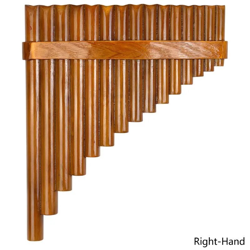 Флейта пана Panpipe 15 трубок/ Сигнал G/музыкальный инструмент/Модель для правой руки