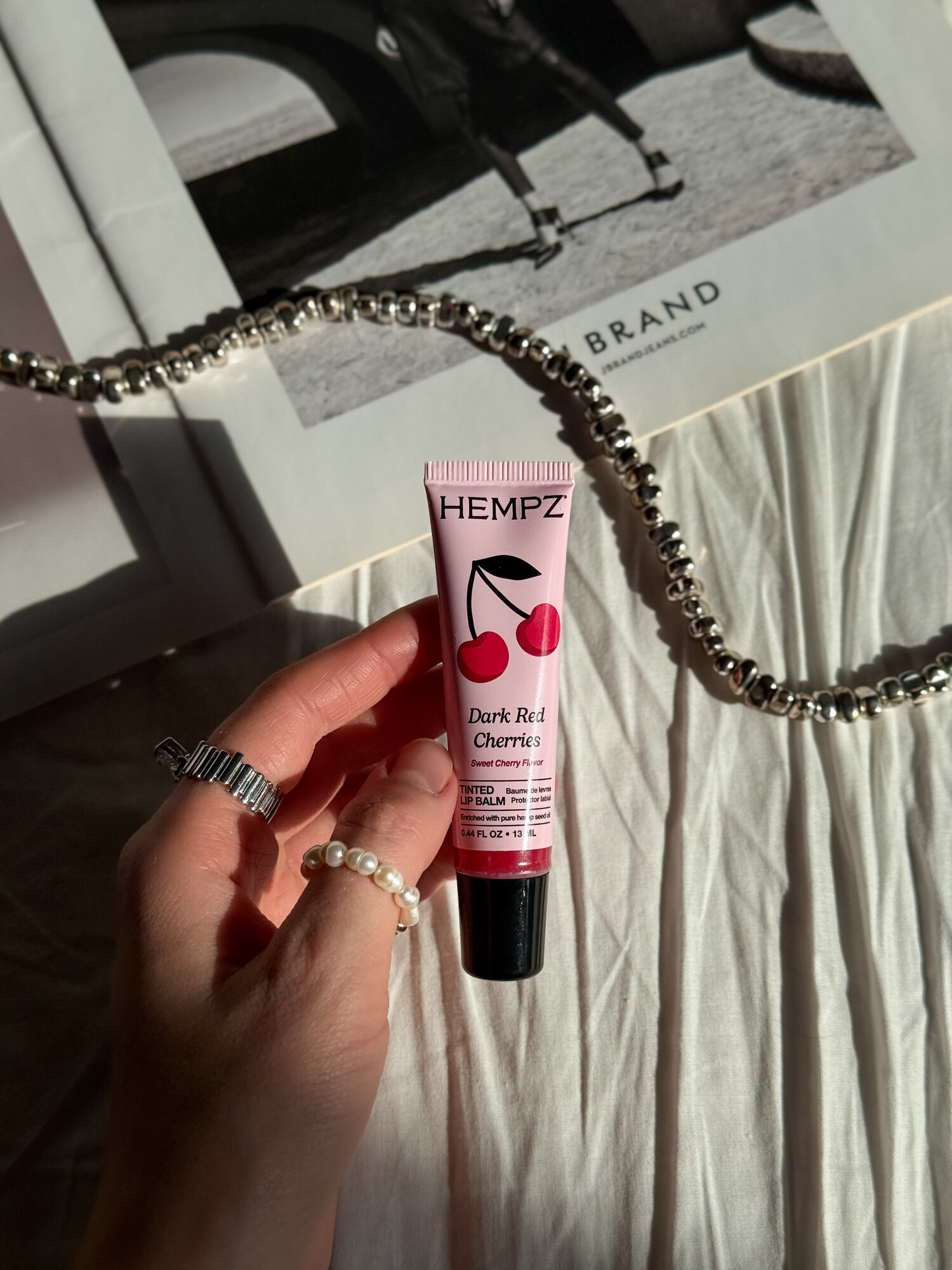 Бальзам для губ Hempz "Dark Red Cherries", спелая вишня, 13мл