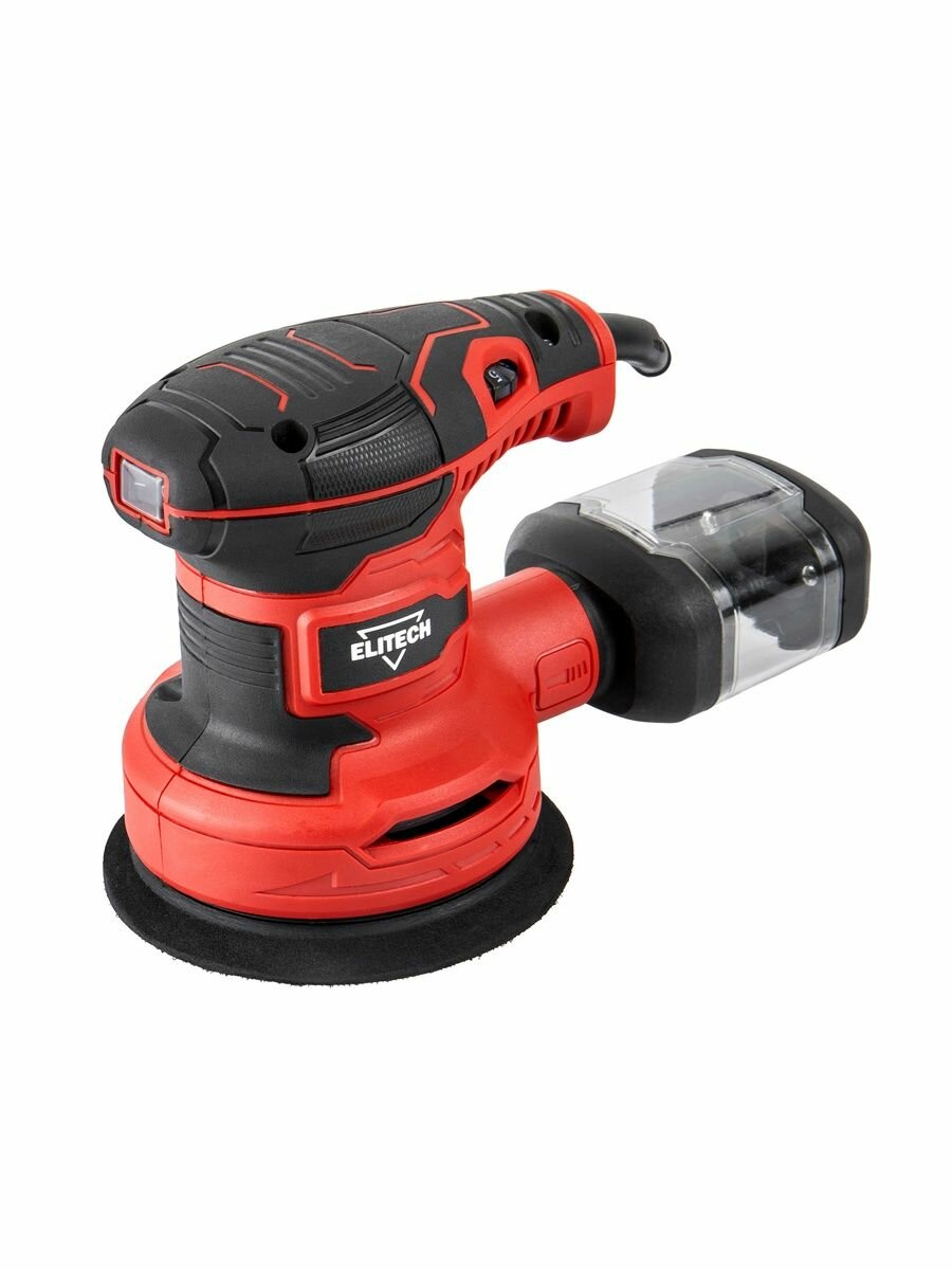 Шлифмашина эксцентриковая орбитальная Elitech ДМ МШЭ 031Э, от сети, 125 мм круг, 350 Вт.