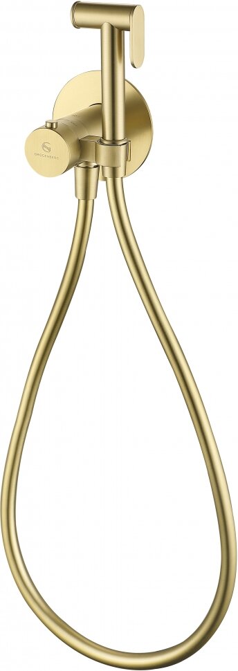 Гигиенический душ со смесителем GROCENBERG GB009 с термостатом Матовое золото