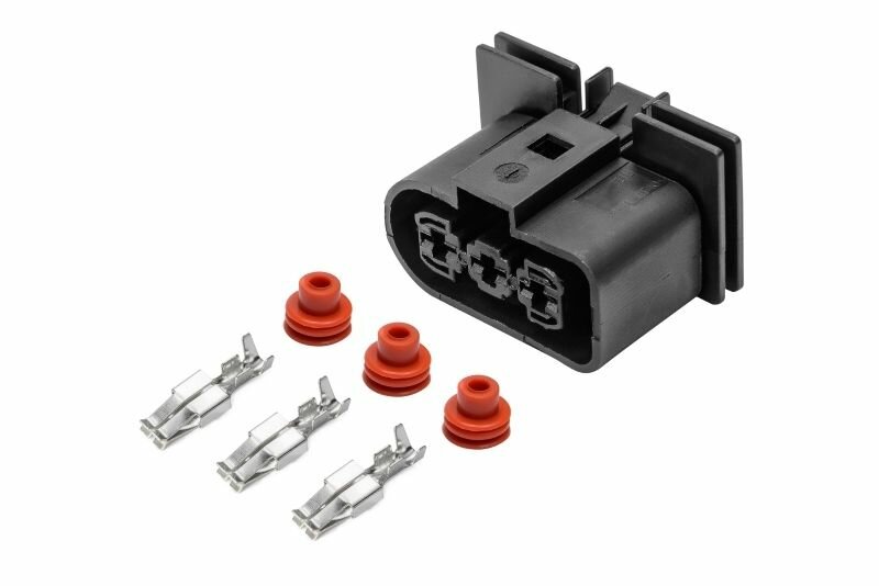 Разъем (3pin) 3 контакта к вентилятору радиатора охлаждения двигателя для Audi, Seat, Skoda, Volkswagen (Cargen)