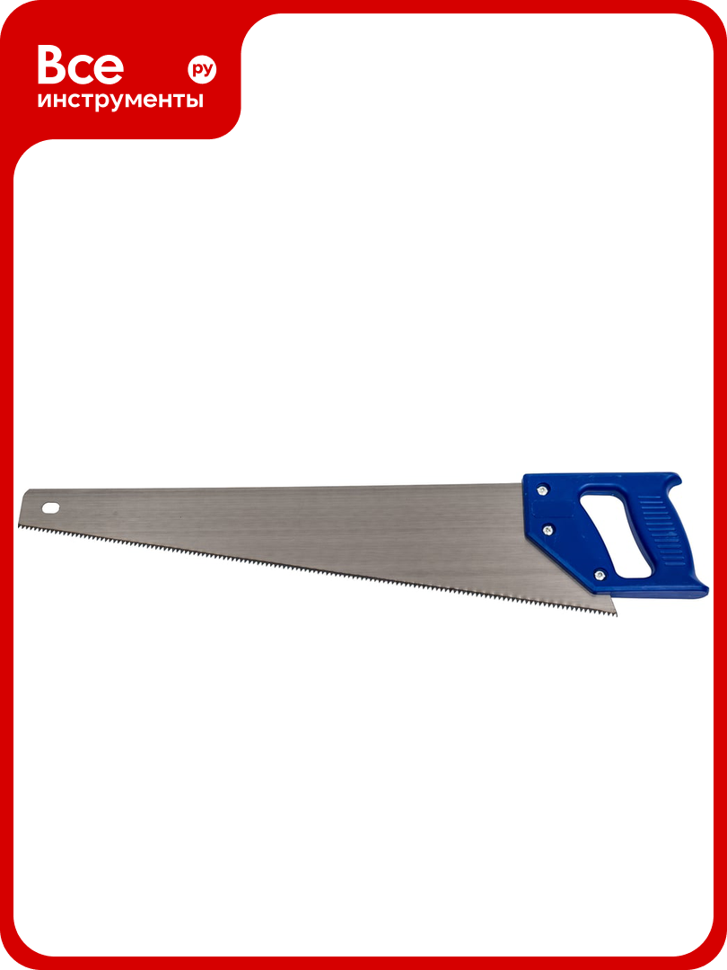 Ножовка по дереву 888 универсальный профиль, шаг 4 мм, закаленный зуб, 500 мм 6801500
