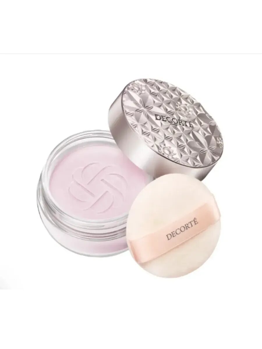 Рассыпчатая фиксирующая пудра “Шелковая вуаль” COSME DECORTE Face Powder #02 сиреневая