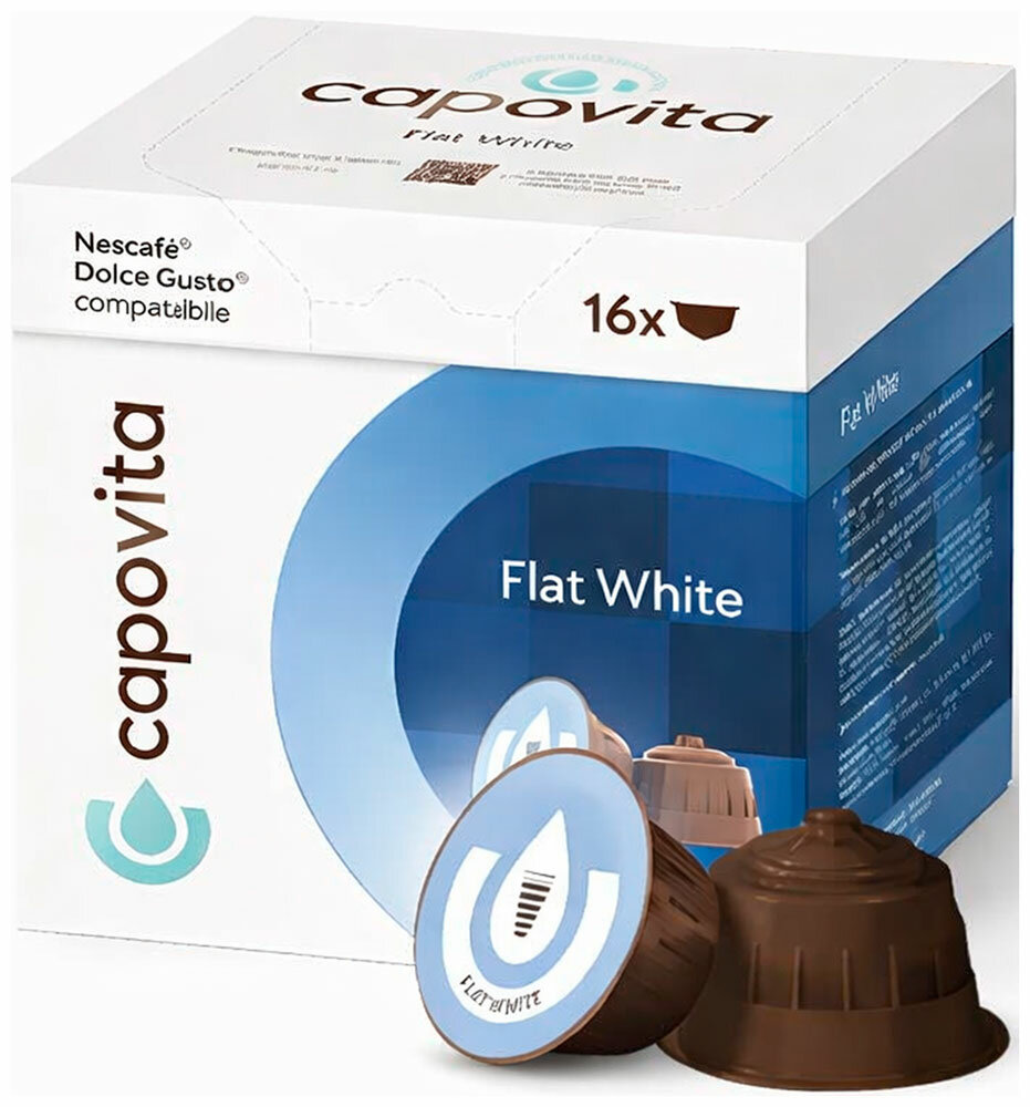 Кофе в капсулах Capovita Flat White, 16 шт.
