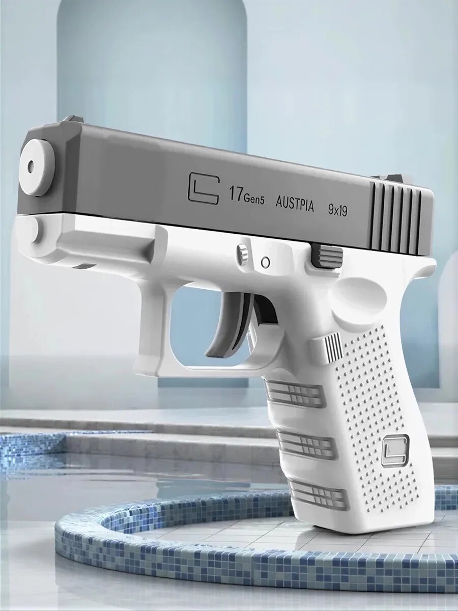 Водный пистолет маленький мини глок (glock) механический водяной