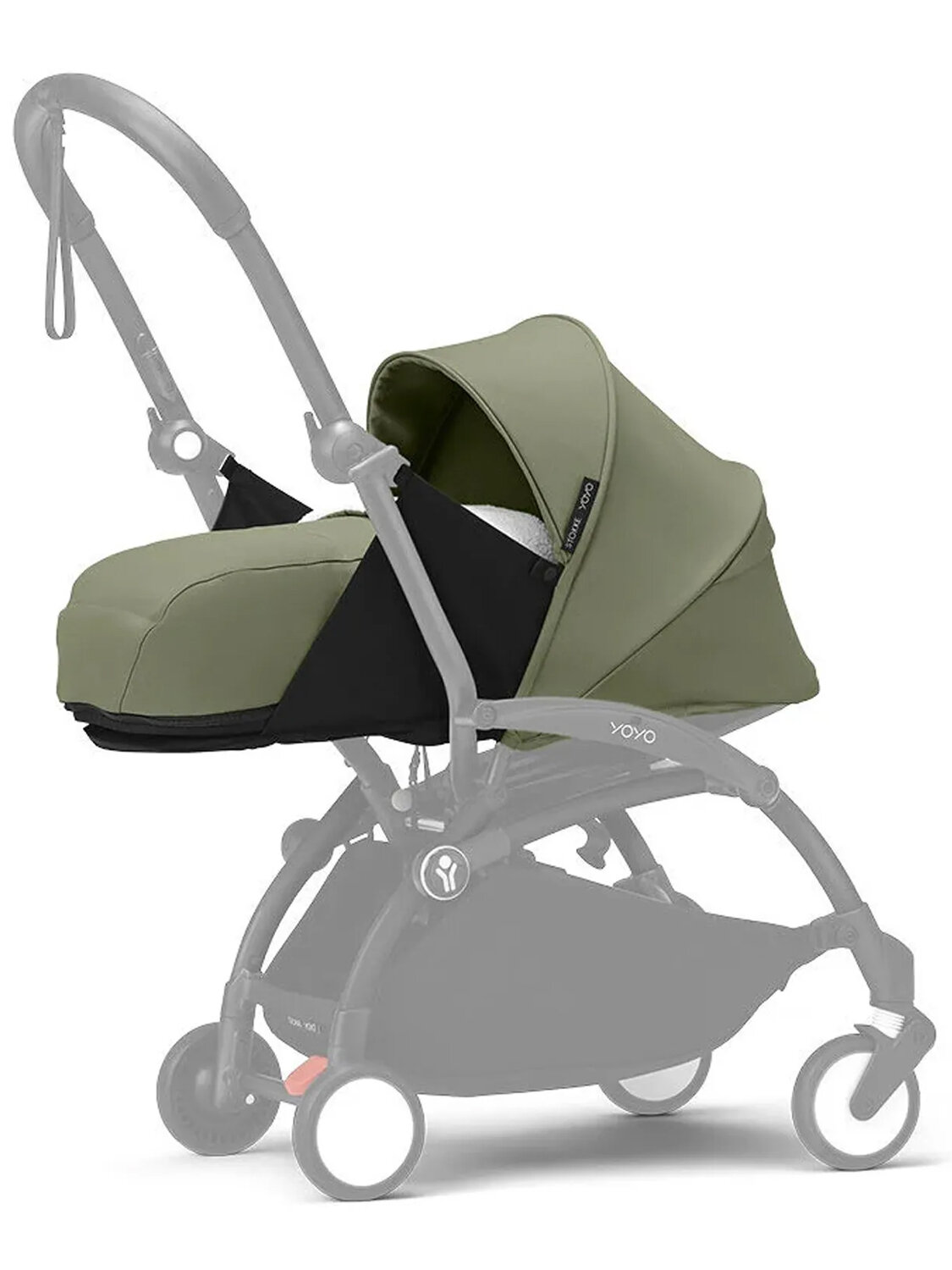 Комплект люльки для новорожденного Stokke/Babyzen YOYO 0+, мягкий каркас (newborn pack), оливковый (olive)