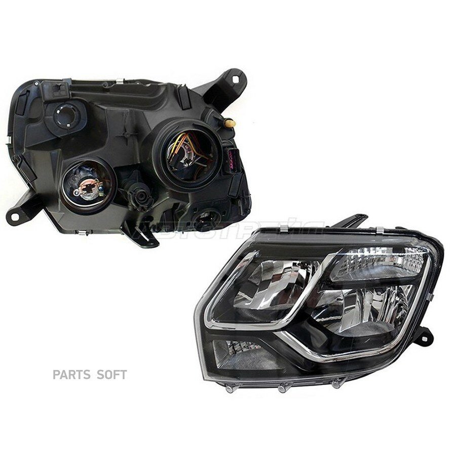 Фара Renault Duster 15-21 (Слева/ Галоген/ Ручная регулировка) SAT ST-553-1101L | цена за 1 шт