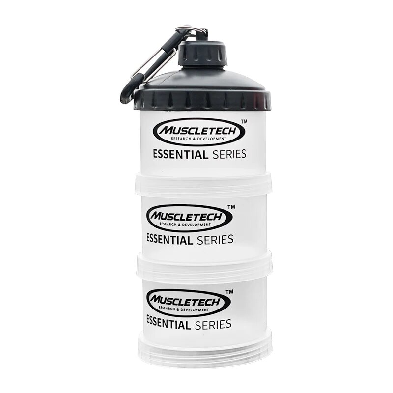 Трехслойный контейнер для протеина Muscletech Essential Series Black
