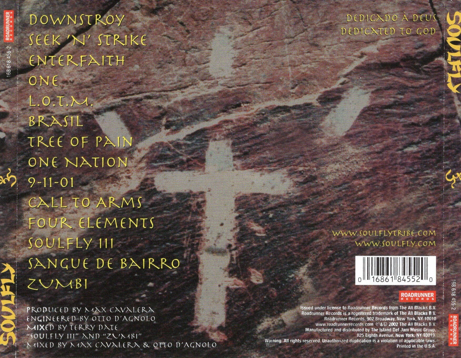 Soulfly - 3, 2002, 16-page, CD-Аудио — фото 1