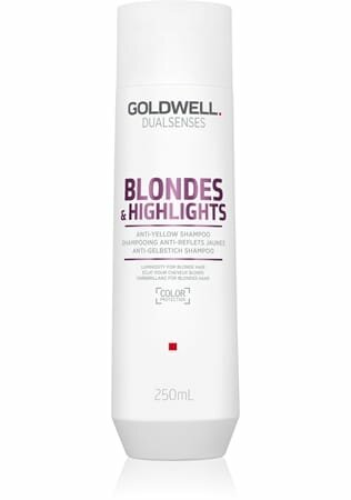 Шампунь Goldwell Dualsenses Blondes & Highlights, для блондированных волос, нейтрализующий желтые оттенки, 250 мл