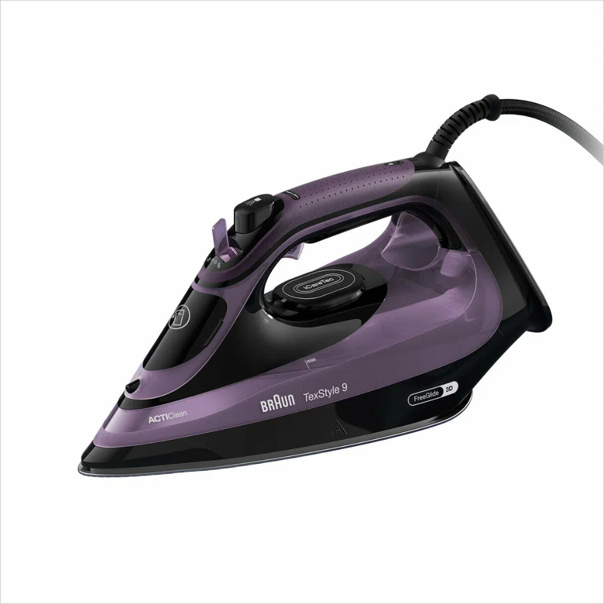 Утюг BRAUN TexStyle 9 SI9661VI SI, 3100 Вт, Eloxal Plus, фиолетовый