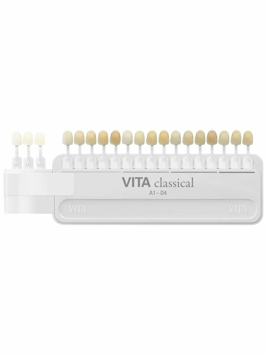 Расцветка VITA classical A1-D4 классическая, с отбеленными оттенками